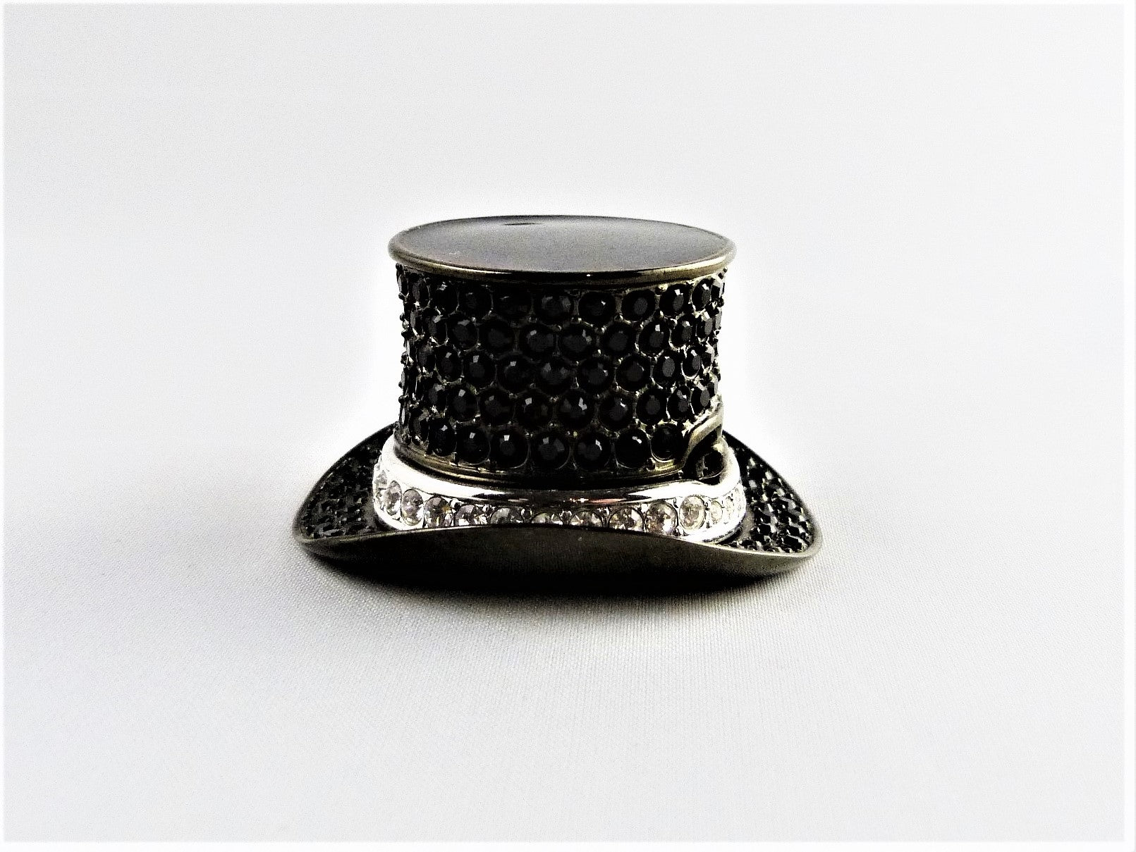 Estee Lauder Solid Perfume Compact, Gold Top Hat | DecorativeVintage ...