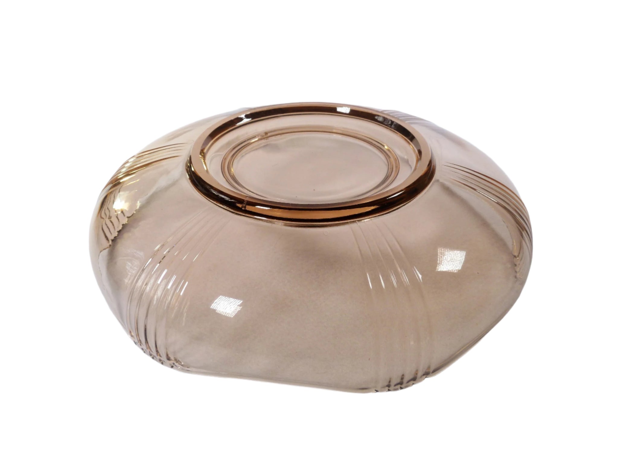 Art Deco Float Bowl, Pink Glass Fish Float Bowl | DecorativeVintage ...